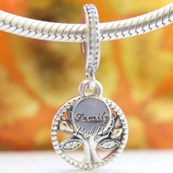 Pandora | Jewelry | Pandora Sparkling Family Tree Dangle Charm 79728cz ...